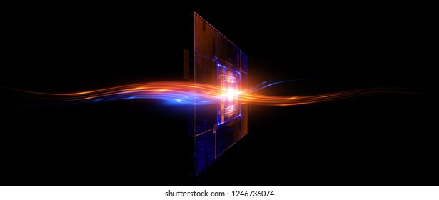 62 Cpu socket. modern technology. big data center. mobile device. light ...