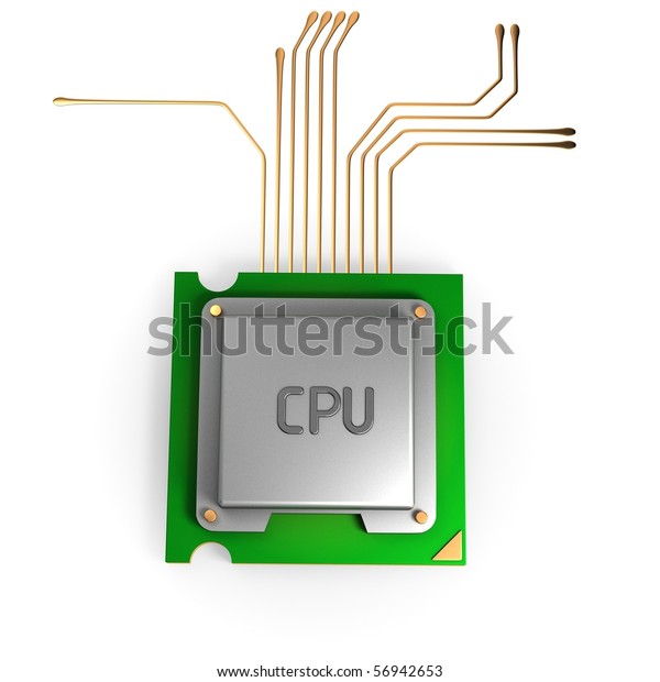 Cpu Symbol Stock Illustration 56942653