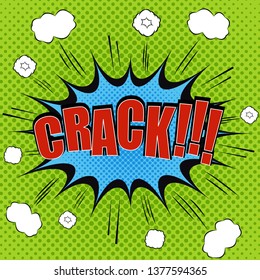 Crack Comic Bubble Text Blot Exploding Stock Illustration 1377594365 ...