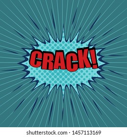 Crack Comic Bubble Text Blot Sound Stock Illustration 1457113169 ...