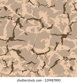 Crack Ground Seamless Pattern Raster Version: ภาพประกอบสต็อก 129987890 ...