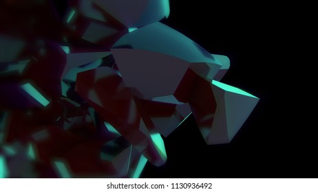Crack Rock 3d Render Alpha 스톡 일러스트 1130936492 | Shutterstock