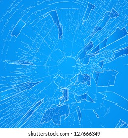 Cracked Window Windshield Texture Raster Version Stock Illustration ...