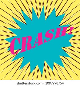 Crash Comic Word Speach Bubble Vintage Stock Illustration 1097998754 ...