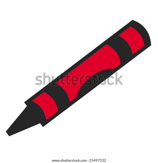 Crayon Symbol Stock Illustration 25497232 | Shutterstock