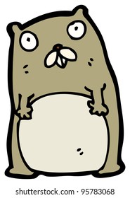 Crazy Beaver Cartoon Raster Version Stock Illustration 95783068 ...