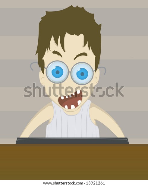 Crazy Boy Stock Illustration 13921261