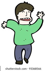 Crazy Dancing Man Cartoon Stock Illustration 93368566 | Shutterstock