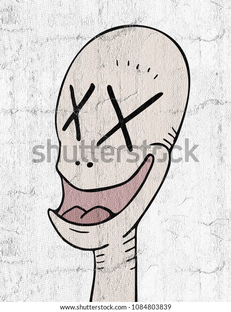Crazy Face Draw Stock Illustration 1084803839 | Shutterstock