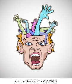 7,532 Crazy brain Images, Stock Photos & Vectors | Shutterstock