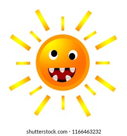 Crazy Orange Sun Stock Illustration 1166463232 | Shutterstock