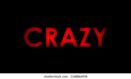 Crazy Red Warning Message Text On 库存插图 1168866934 | Shutterstock