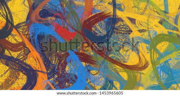 Crazy Sketch Random Pattern Chaos Variety Stock Illustration 1453965605