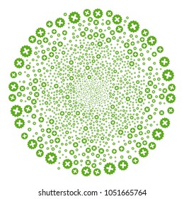 Create Cycle Globula Object Spiral Created Stock Illustration ...