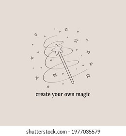 Create Your Own Magic Concept Card Stock Illustration 1977035579 ...