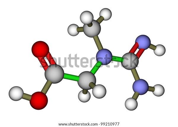Creatine 3d Molecular Structure Stock Illustration 99210977 | Shutterstock