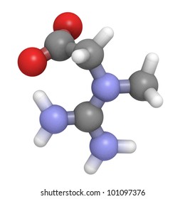 Creatine Molecule Chemical Structure Stock Illustration 101097376 ...
