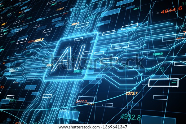 Creative Ai Background Forex Chart Artificial Stock Illustration 1369641347