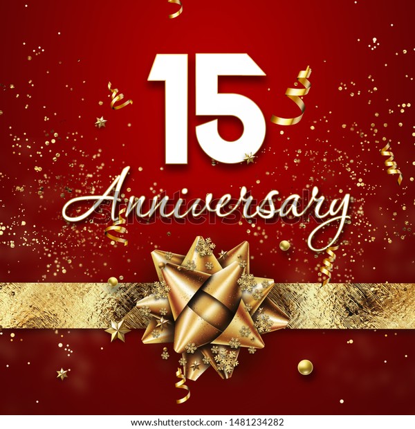Creative Background 15 Years Old Celebration Stock Illustration 1481234282