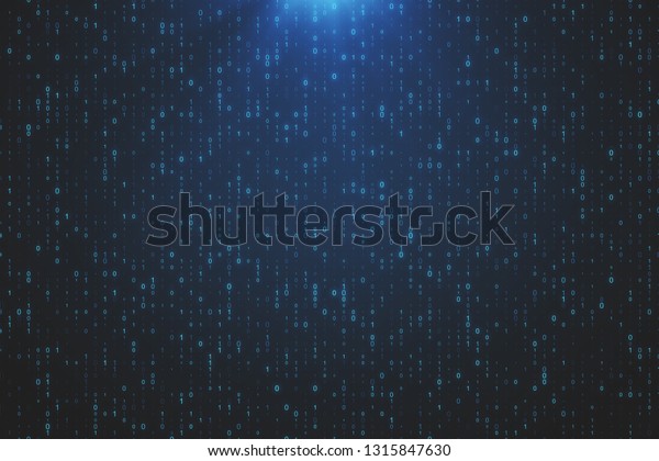Creative Binary Code Wallpaper Numbers Computing Stock Illustration ...