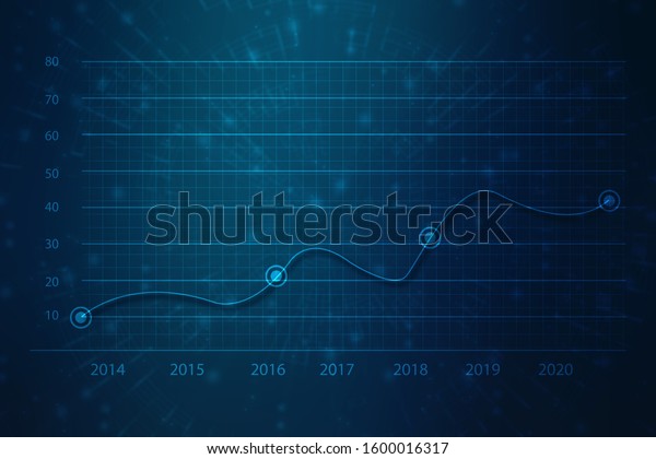 Creative Blue Forex Chart Wallpaper Grid: ภาพประกอบสต็อก 1600016317 ...