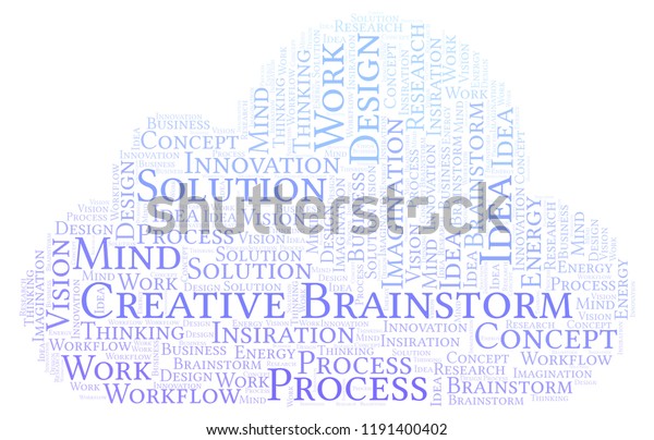 Creative Brainstorm Word Cloud Made Text Stock Illustration 1191400402 ...