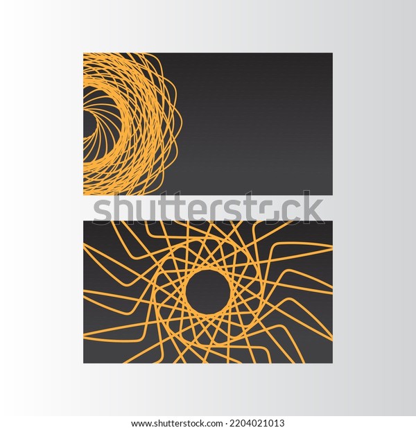 Creative Business Card Design Pattern Template Stock Illustration ...