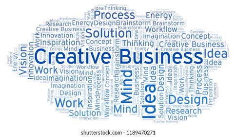 Creative Business Word Cloud Made Text Stock Illustration 1189470271 ...