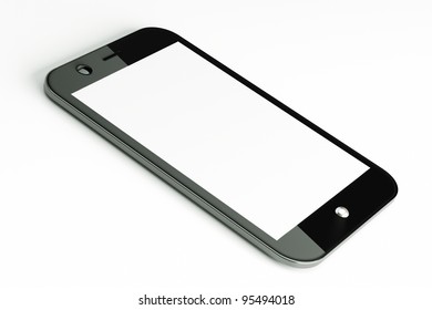 Creative Cellphone White Screen Isolated On Stock Illustration 95494018 ...