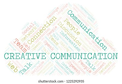 Creative Communication Word Cloud Stock Illustration 1225292935 ...