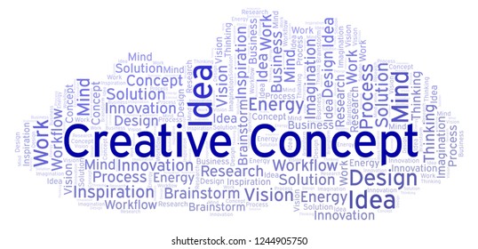Creative Concept Word Cloud Made Text Stock Illustration 1244905750 ...