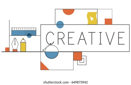 Creative Design Creativity Drawing Concept Stock Illustration 649873942 ...