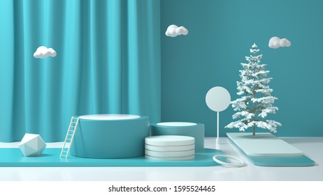 Creative Drawing 3d Simulation Scene Color Stock Illustration ...