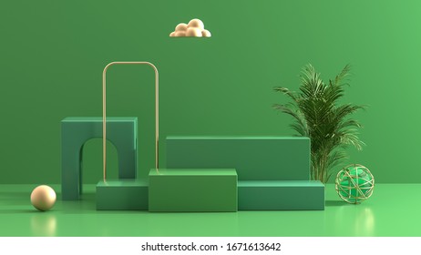 Creative Drawing 3d Simulation Scene Color Stock Illustration ...