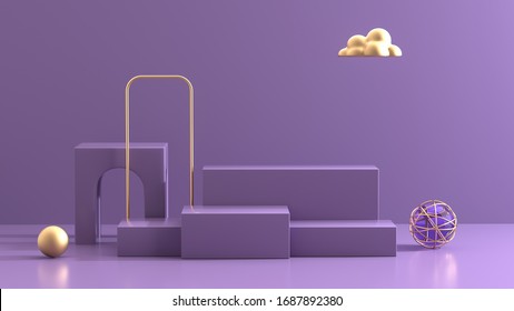 Creative Drawing 3d Simulation Scene Color Stock Illustration ...
