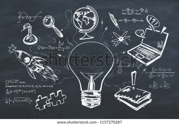 Creative Education Sketch Knowledge Plan Concept Stock Illustration ...