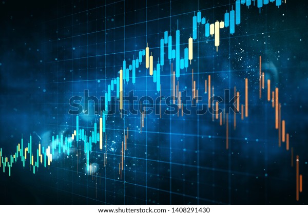 Creative Forex Chart Grid Sketch On Stock Illustration 1408291430