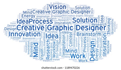 Creative Graphic Designer Word Cloud Made Stock Illustration 1189470226 ...