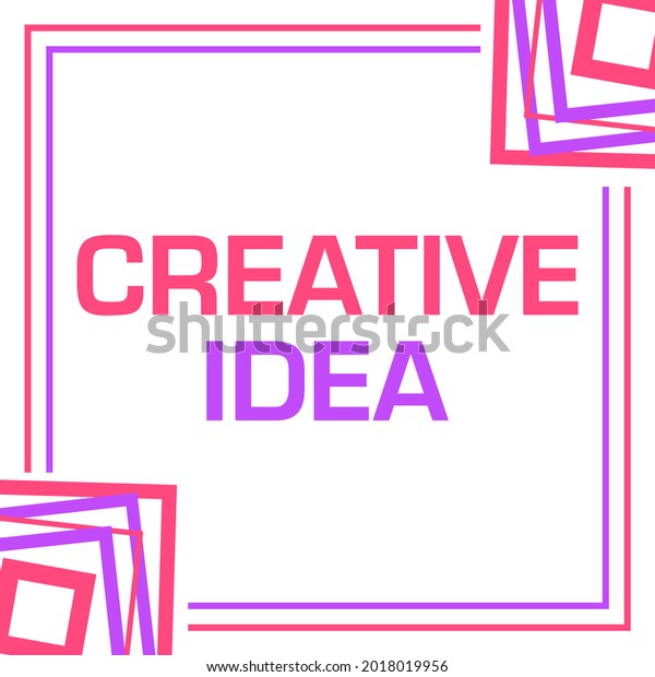 Creative Idea Text Written Over Pink Stock Illustration 2018019956 ...