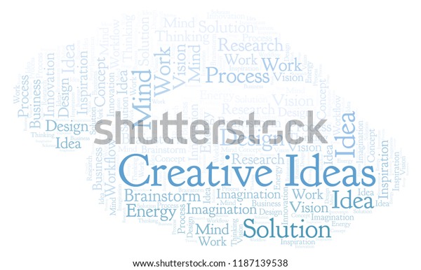 Creative Ideas Word Cloud Made Text Stock Illustration 1187139538 ...