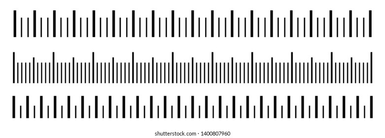 Creative Illustration Size Indicators Set Isolated Stock Illustration ...