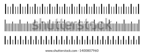 Creative Illustration Size Indicators Set Isolated Stock Illustration ...