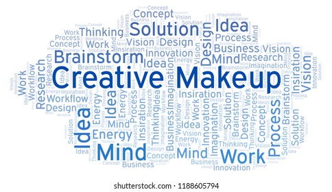 Creative Makeup Word Cloud Made Text 스톡 일러스트 1188605794 | Shutterstock