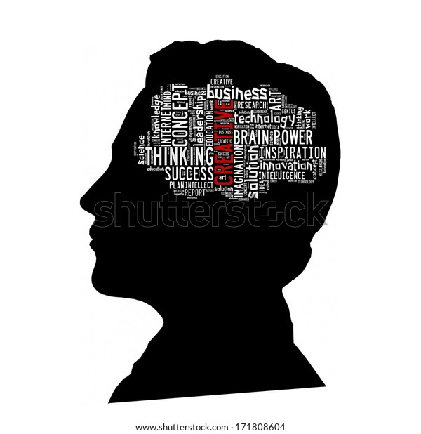 Creative Mind Word Collage Stock Illustration 171808604
