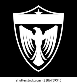 Creative Pheonix Eagle Heraldic Shield Logo Stock Illustration ...