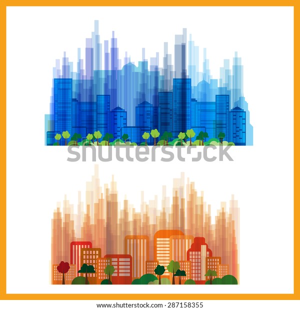 Creative Urban Landscape Stock Illustration 287158355