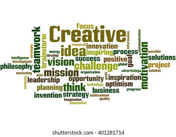 Creative Word Cloud Concept On White Stock Illustration 401281714 ...