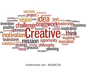 Creative Word Cloud Concept On White Stock Illustration 401281726 ...