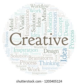 Creative Word Cloud Made Text Only Stock Illustration 1203405124 ...