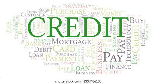 Credit Word Cloud Stock Illustration 1337486138 | Shutterstock